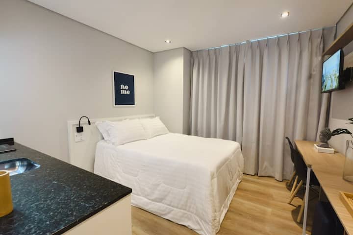 Apê Santos Studio Standard Mobilidade Reduzida - Santos