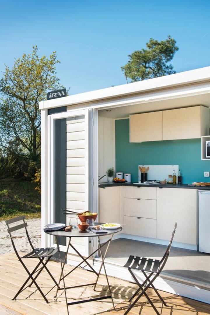 Mobil-home Climatisé  2 Personnes 1 Chambre - Bonifacio