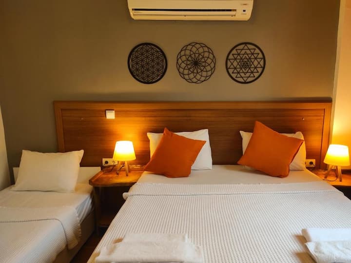 Triple Room With Balcony | Durupduru Hotel | Kas - Kaş