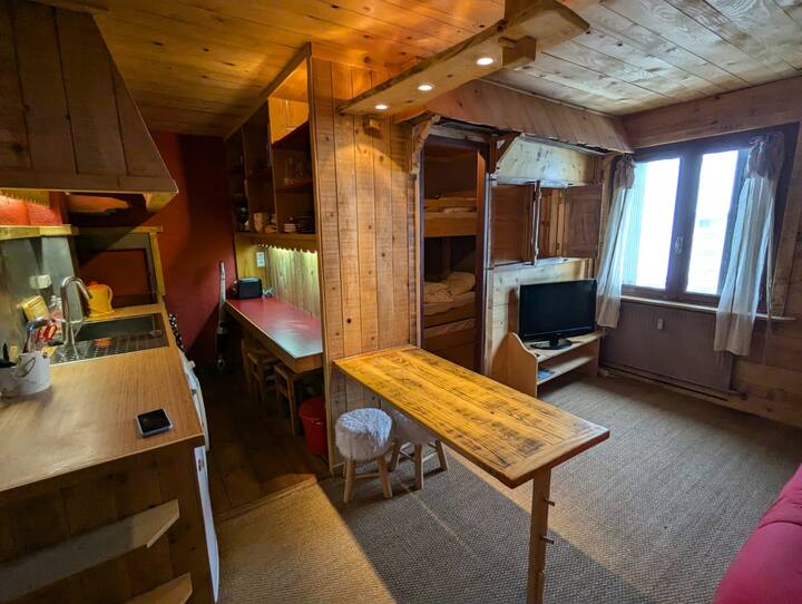 Charmant Appt Centre La Mongie - 2 Chambres 5pers - La Mongie