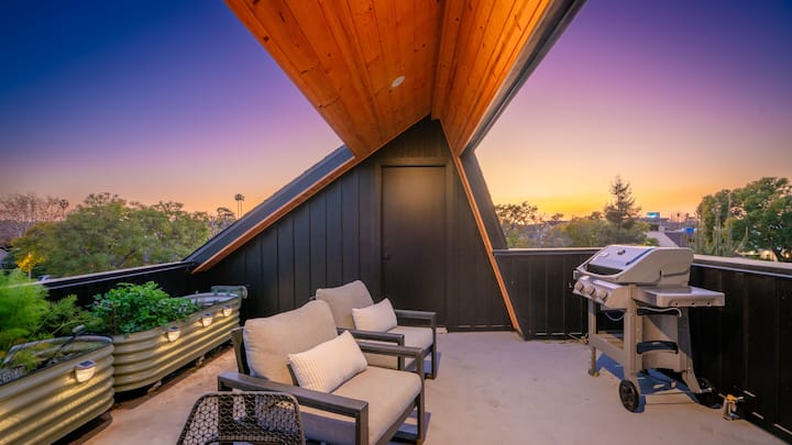 Contemporary Bi-level Unit W/private Roof Deck - Brentwood - Los Angeles