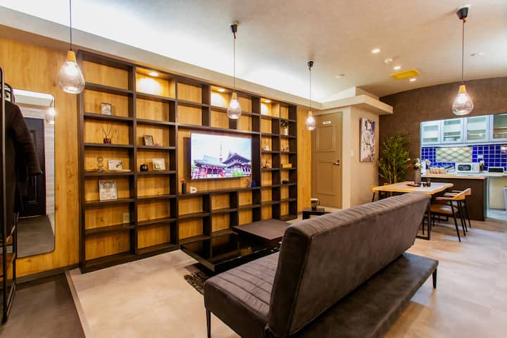 Shinimamiya,3mins,wifi,private,9people - Osaka