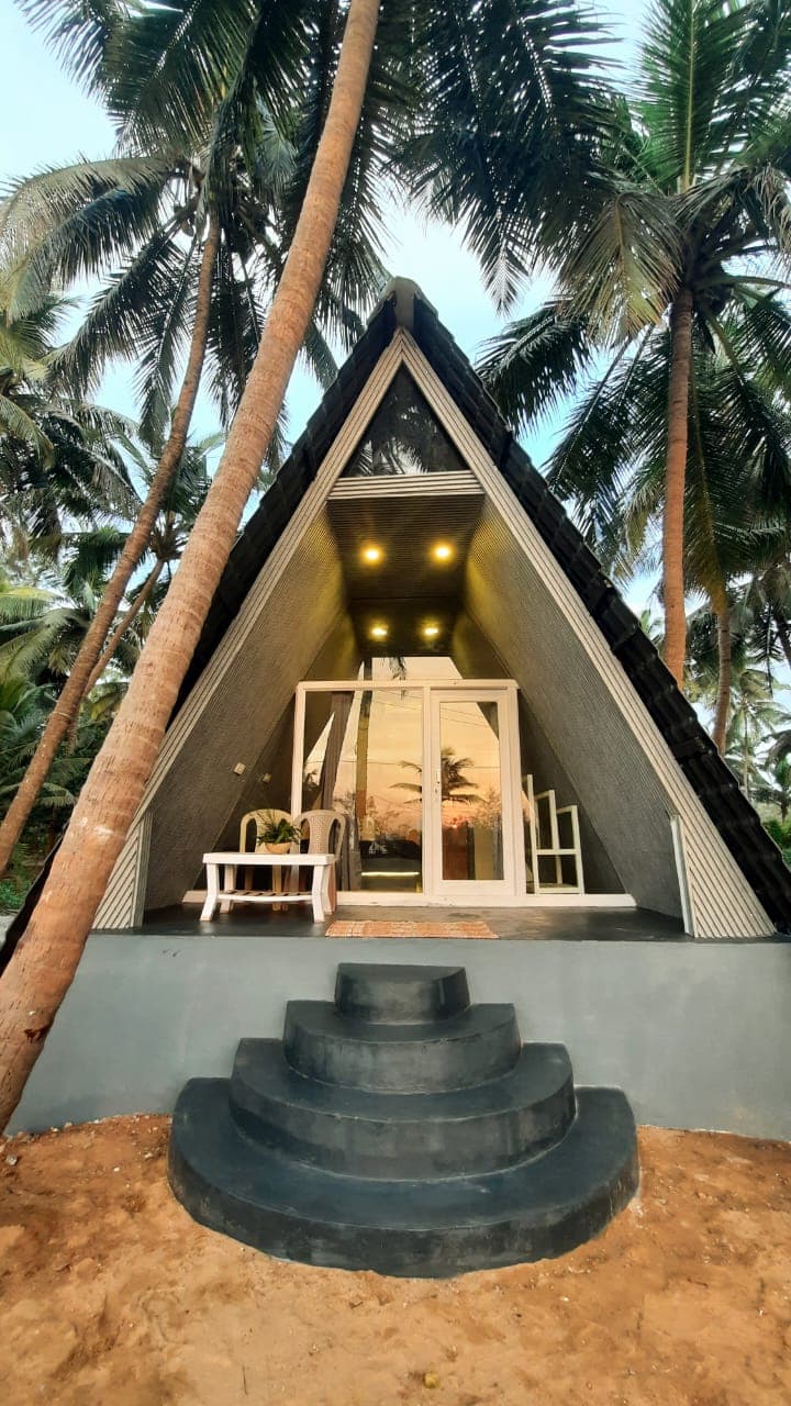 Unique A Frame Sea View Cottage (Ac) - Gokarna