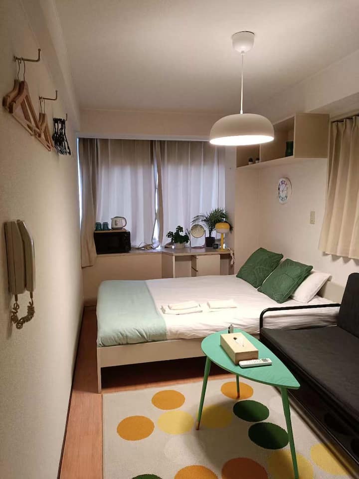 京都306#电梯#千年古寺/京都站巴士直达/厨房/私人浴室/3人 - Kioto