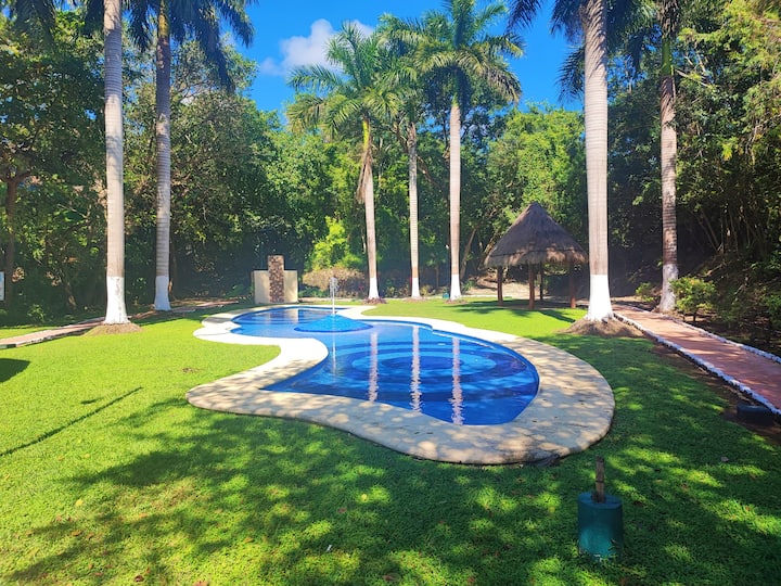 Casa Espaciosa Para 12 Pax | Alberca Y Naturaleza - Puerto Morelos