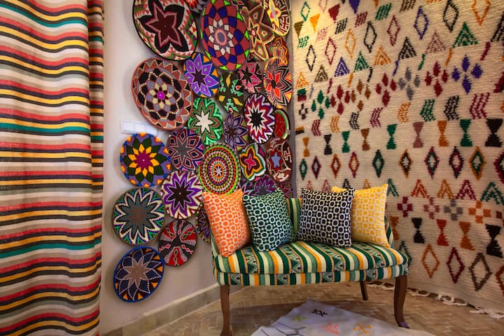 Color Heaven Villa Essaouira - Pool, Hammam & Gym - Maroc