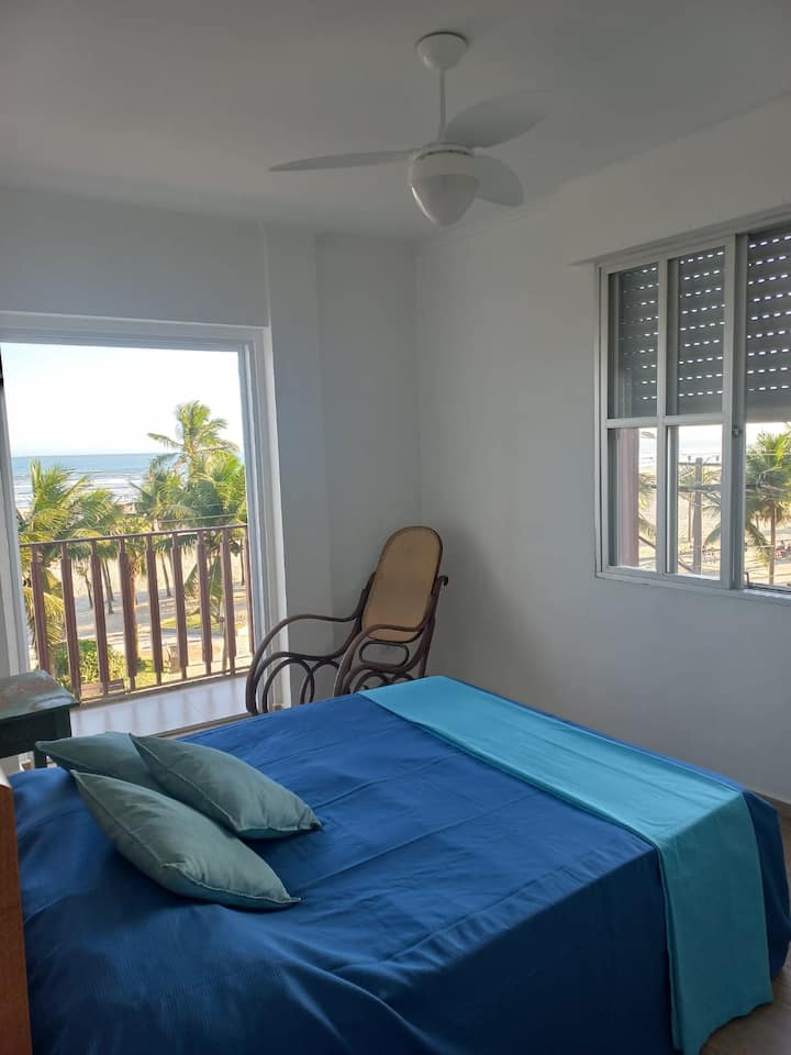 Lindo Apartamento Pé Na Areia Pg-elevador-varanda - Praia Grande