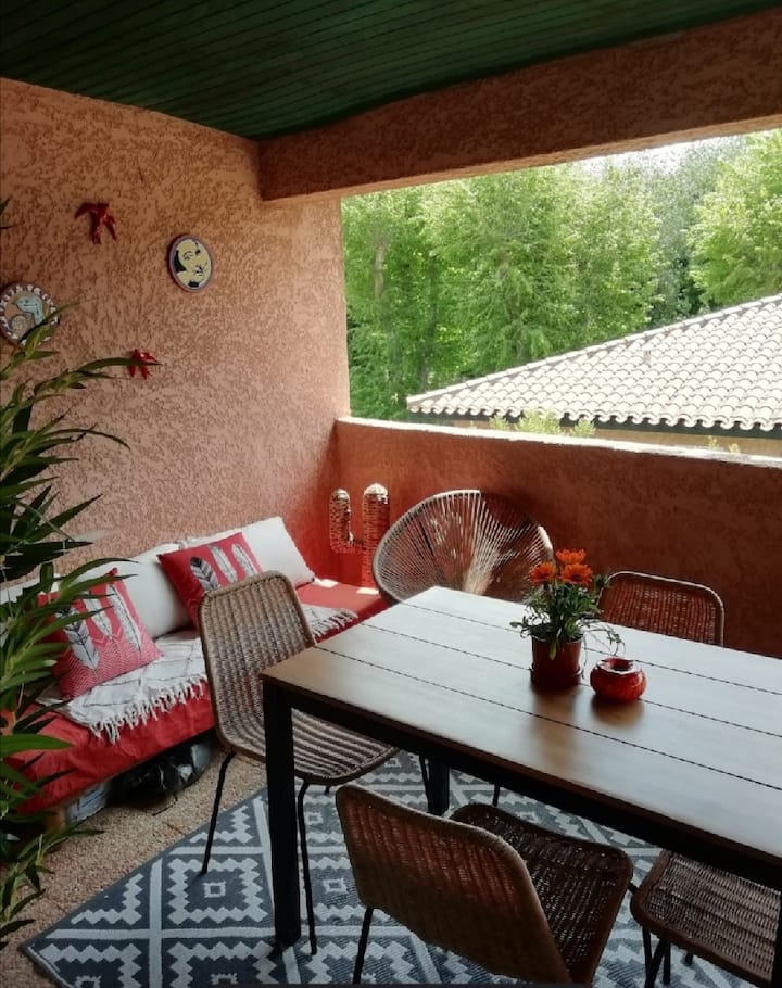 L'oasis De Jade - T2 Avec Terrasse - Piscine - Saint-Cyprien