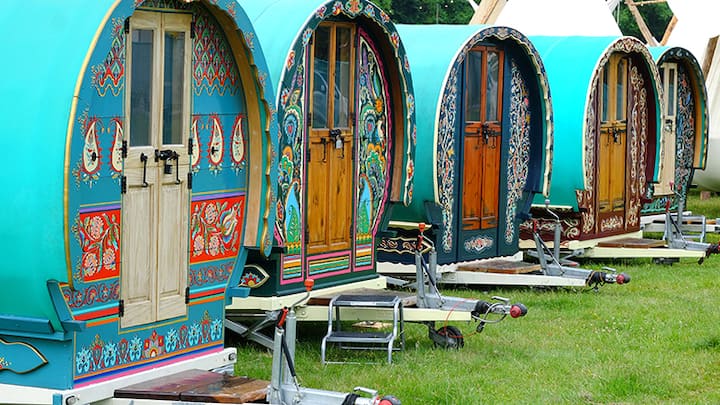 Gypsy Caravan, 'Indigo', Hay Festival - Hay-on-Wye