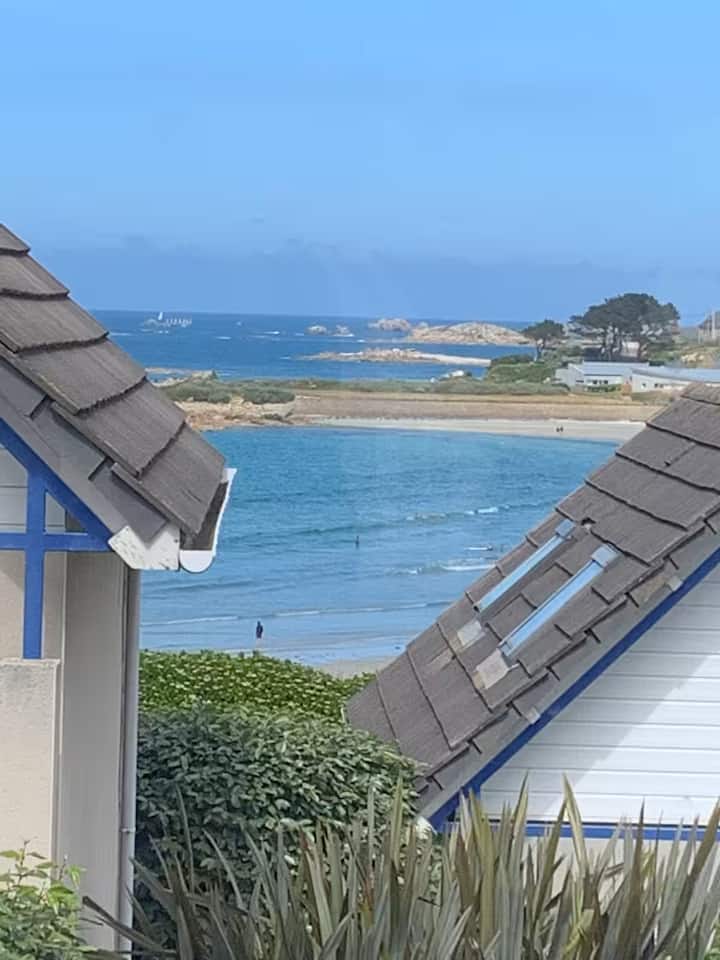 Vue Mer, Plage De Trestel, Gr 34 à Pied - Trélévern