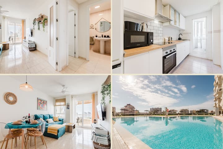 Apartamento Con Piscina Y Balcón - Alicante