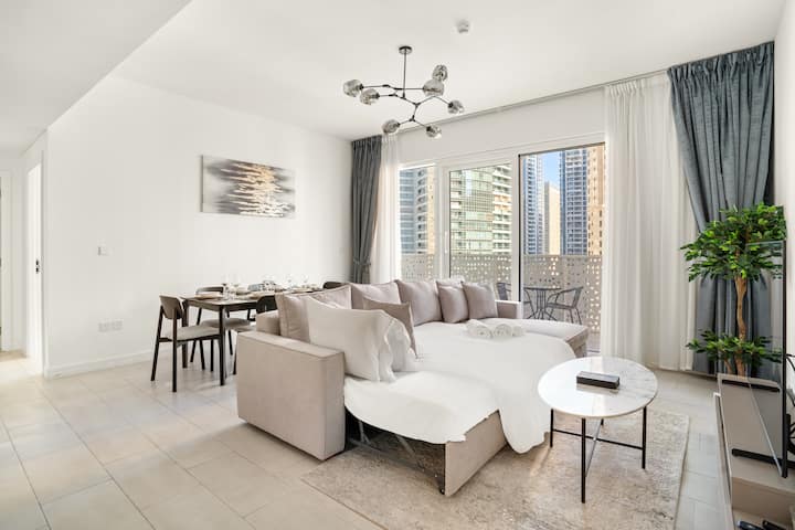 Your 1br Dubai Escape –Beach, Pool, Parking, Metro - Dubaï