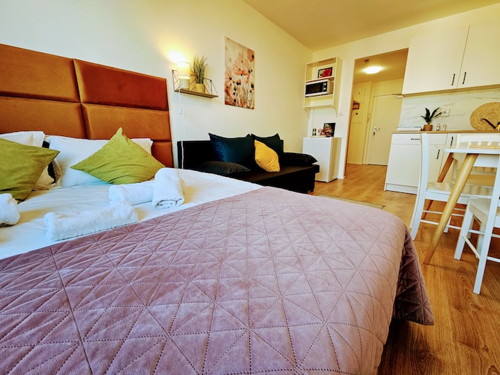 Relaxing Suite For 4 | Gym, Playroom, Free Parking - Praga
