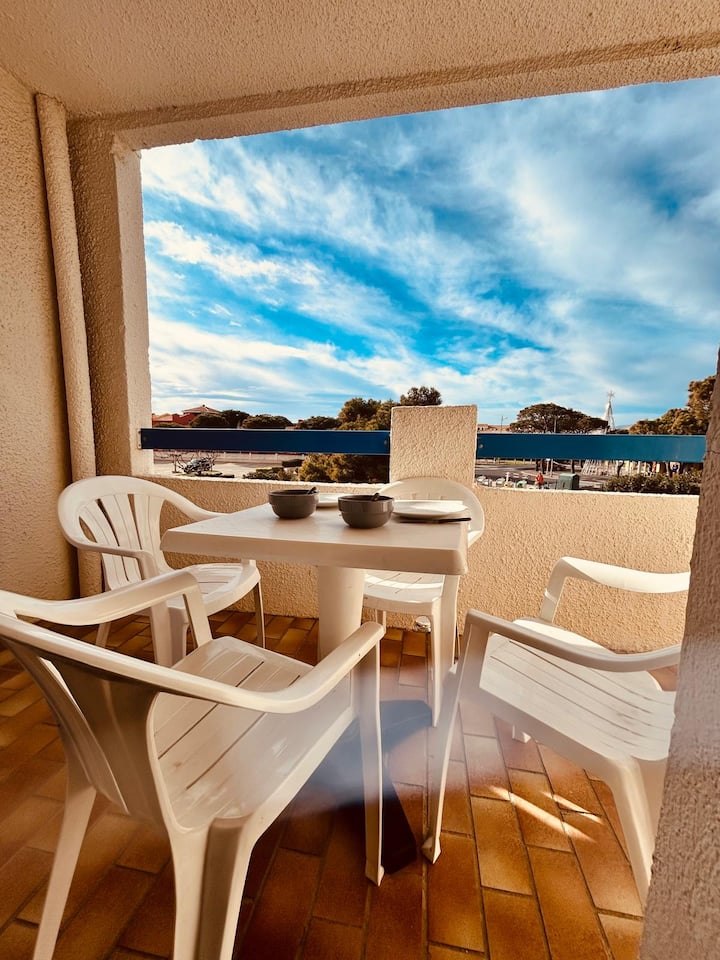 Joli Studio 4 Personnes Accès Direct Plage ! - Leucate