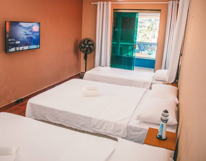 Quarto Sêxtuplo Praia Dos Anjos - Arraial do Cabo