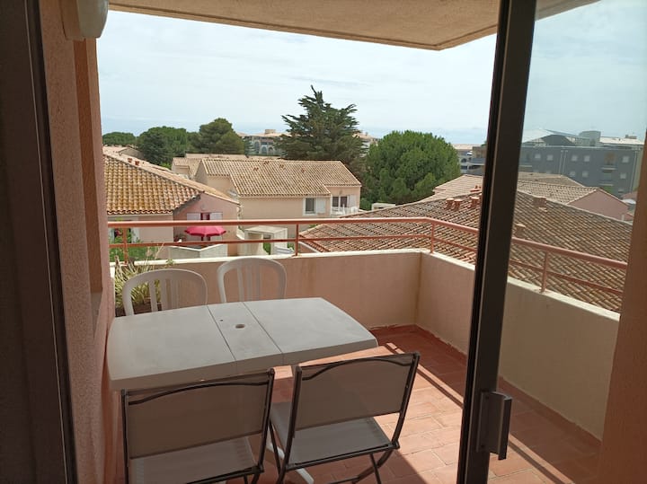 F1 300m Plages, 4 Pers  Terrasse - Sète