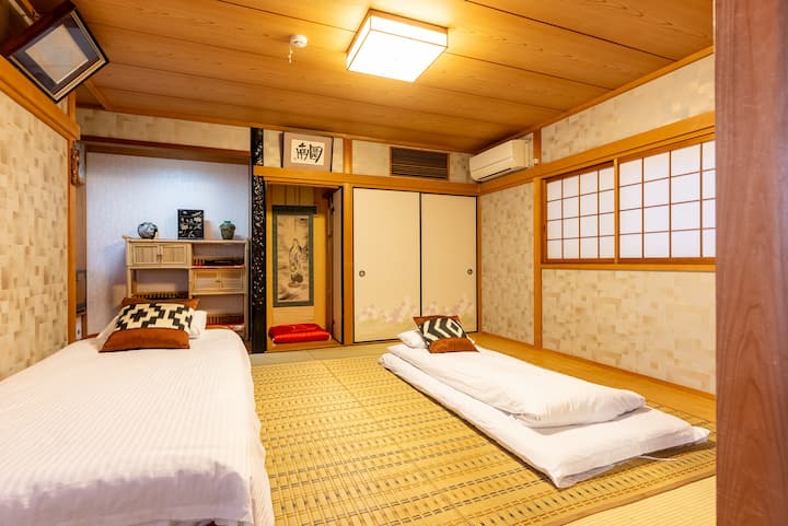 梟の宿岛之内3号馆（步行10分钟可抵达道顿堀，心斋桥，日本桥） - Japon