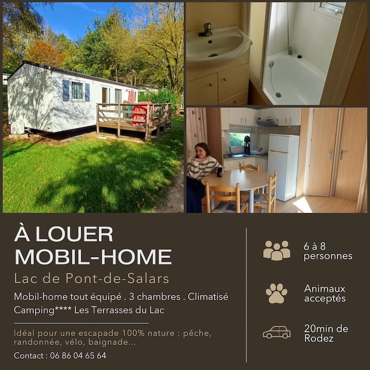 Séjour En Mobil-home 6-8 Pers - Lac de Pareloup