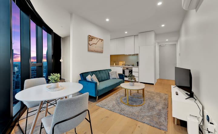 Stylish 49th Floor 1b Apt In Melb Cbd W/ Pool &Gym - Melbourne