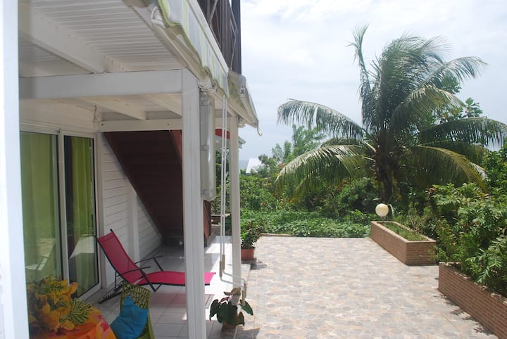 2 Chambres, Un Jardin Exotique, 5 Min De La Mer! - Martinique