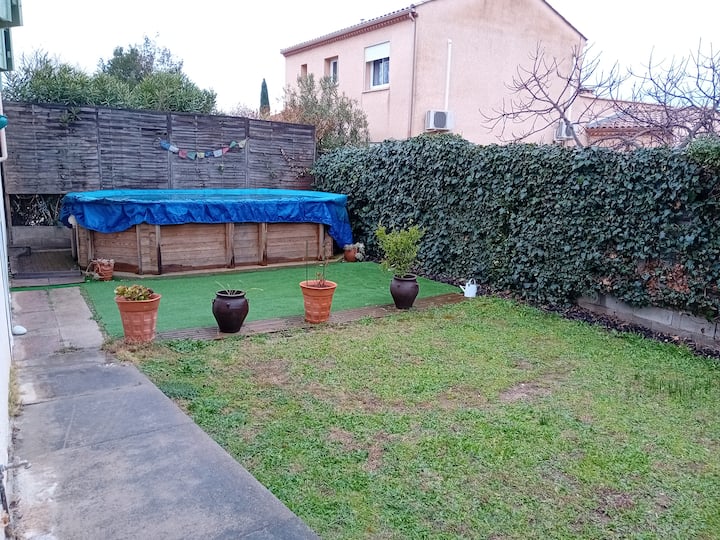 Maison 6 Pers-piscine-commerces - Languedoc-Roussillon