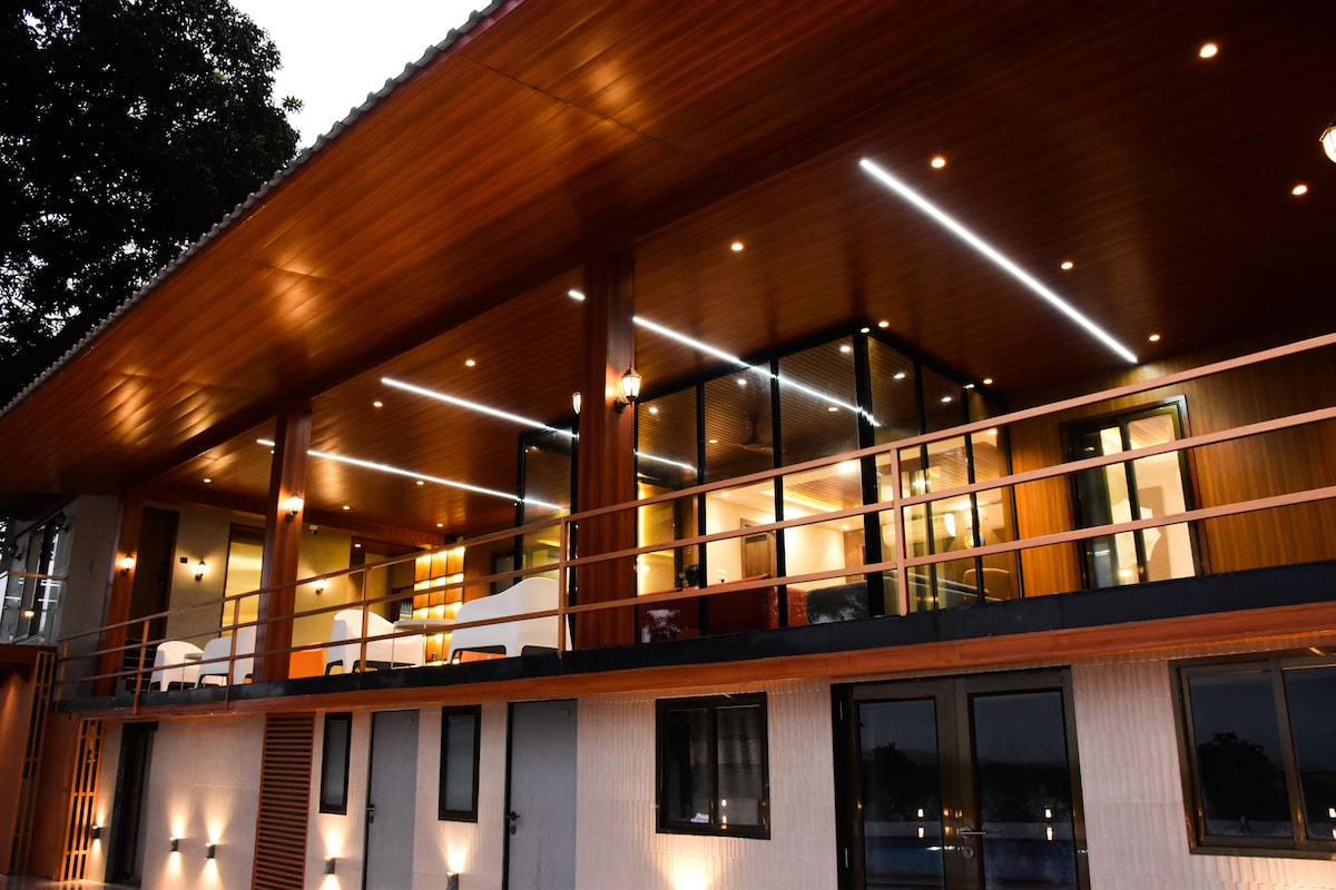 4BR,Pool,Wifi-StayVista@Sasha Farms inRoha-Alibaug - Villas for Rent in ...