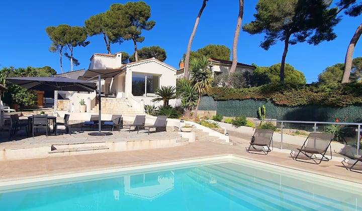 Villa Vue Mer à Antibes 4 éToiles/piscine Chauffée - Antibes