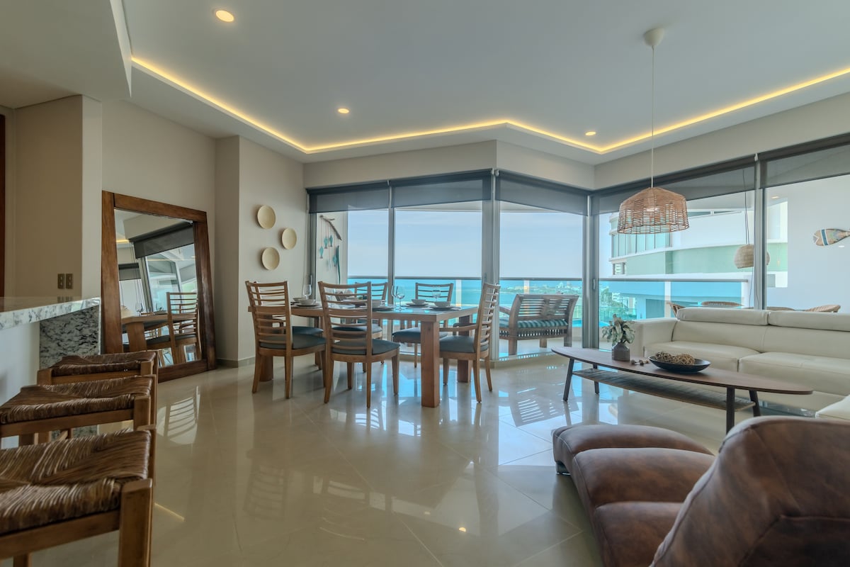 Espectacular Vista Al Mar - Edificio Infinito 702 - Apartamentos en alquiler en Cartagena ...