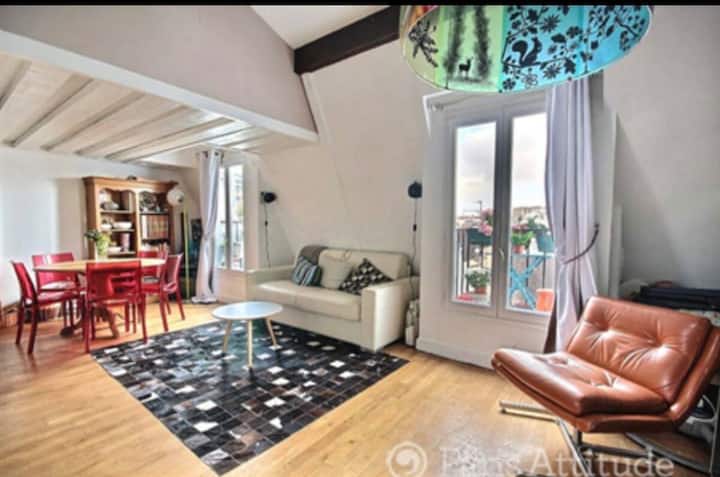 Vue Incroyable Et Ascenseur Et Petits Balcons - Quartier Saint-Germain-des-Prés