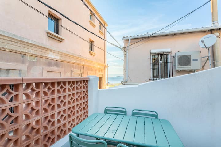 Beach House (Terrace, Ac, Wi-fi) - Marseille