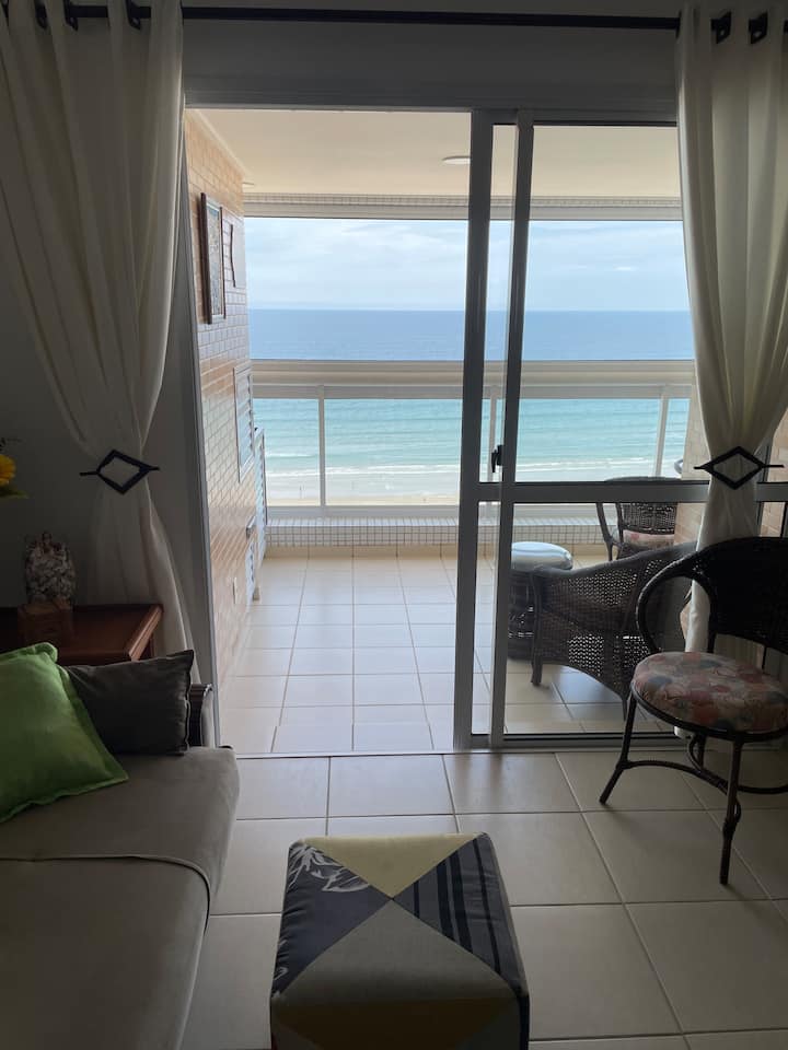 Apartamento Frente Total Ao Mar - Santos, Brasil