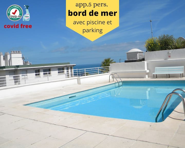App Extrèmement Bien Situé Avec Piscine Et Parking - Plage Rondelli (Menton)