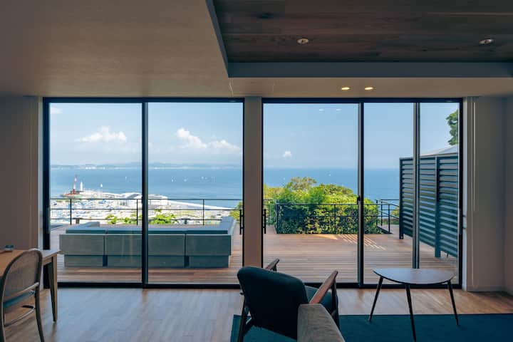 【最高の眺望を独り占め】江ノ島神社のすぐ近く!一棟貸切ヴィラ【With Sea 江の島】 - 에노시마