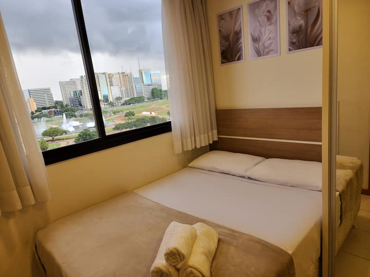 Flat 4 Estrelas Centro C/ Piscina E Vista Linda - Brasília