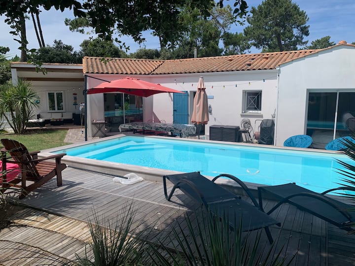 Maison Piscine 14 Pers. Oléron Grand Village Plage - Île d'Oléron