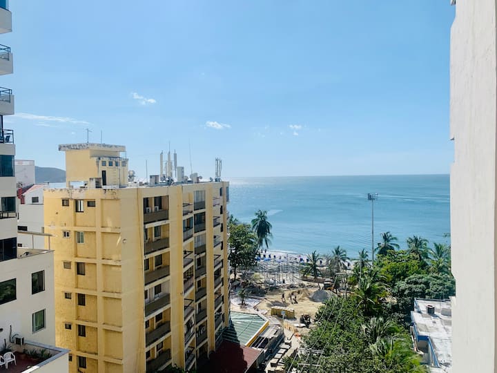 Excelente Apartament Rodadero Vista Y Frente A Mar - Santa Marta