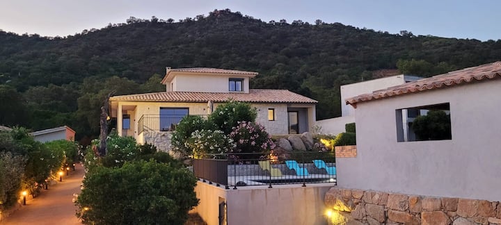 Villa Face à La Mer Avec Piscine - Zonza