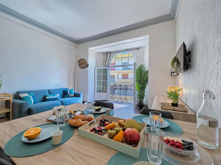 Charmant T2 à Juan-les-pins, Plage Et Gare à Pied - Antibes