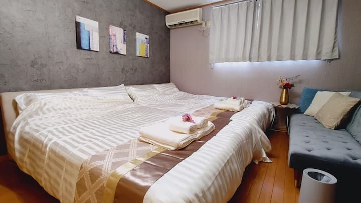 Spacious Apt For 7 Near Namba - Moriguchi