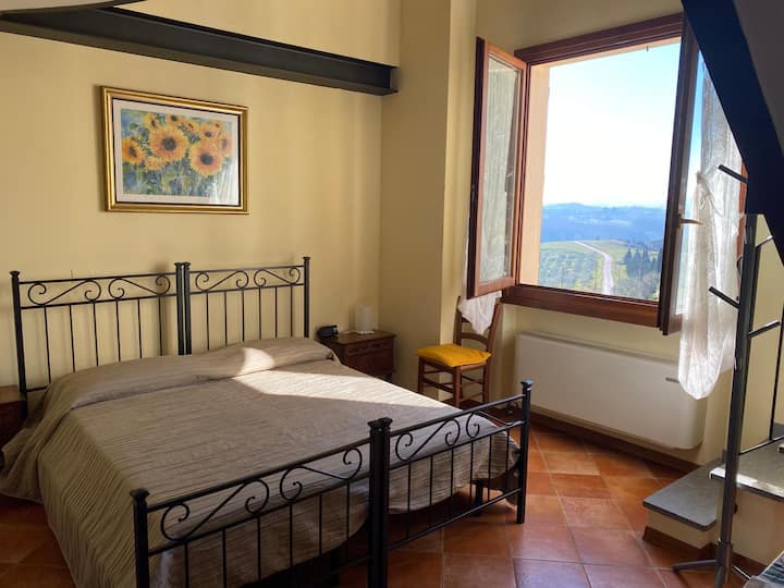 Camera Soppalcata Con Vista - Certaldo