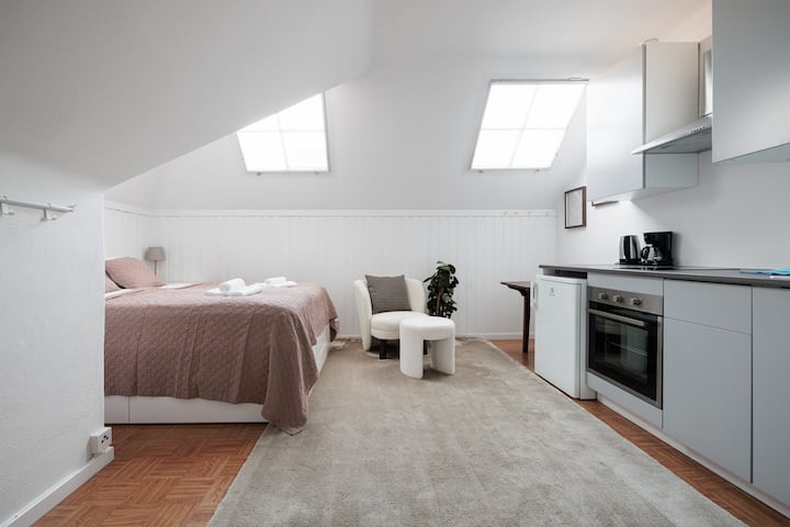 Bright Attic Studio In Vasastan - Stoccolma