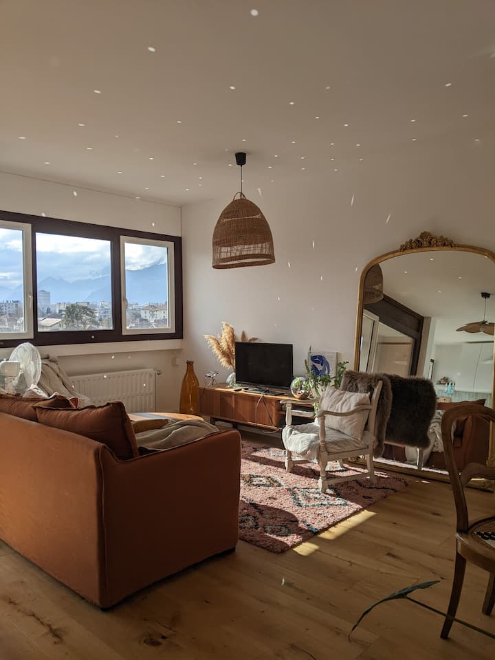 Appartement Cosy - Vue Montagnes - Échirolles