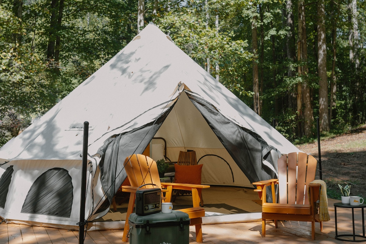 Field Trip Unit 7 Sm. Bell Tent - Yurts for Rent in Travelers Rest ...