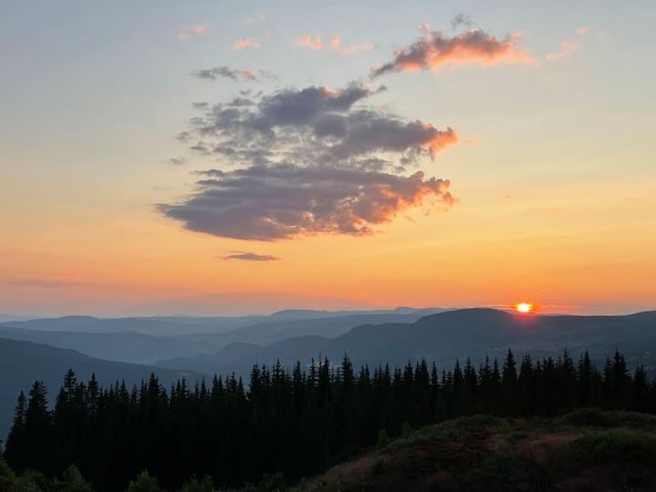 Luksushytte På Fjellet Med Spabad Og Utsikt - Norway