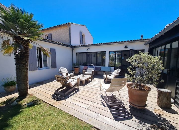 Maison Riva, Jardin, Préau, 6 Chb, 12 Pers - La Couarde-sur-Mer
