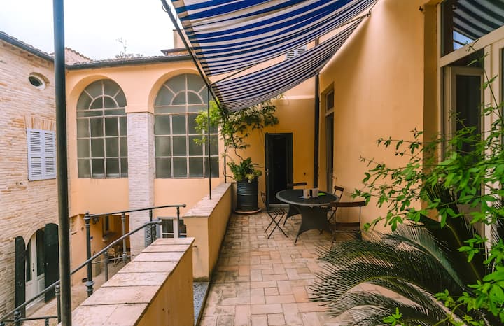 Beautiful Terrace, Historic Center, 7km Sea - Fermo