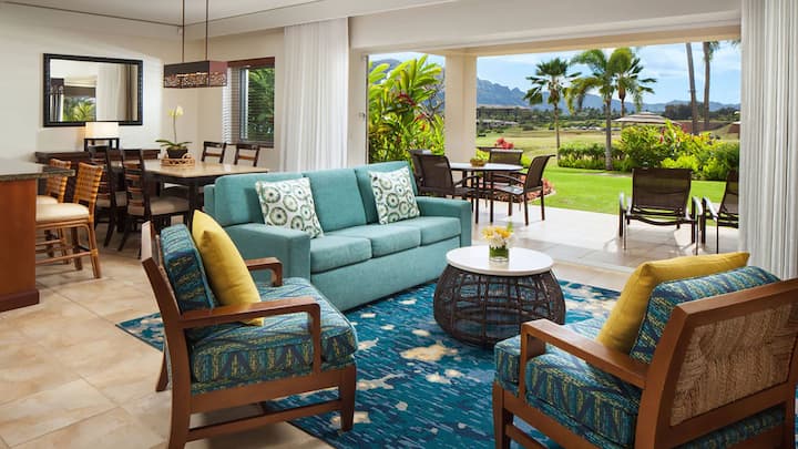 Oceanside Kauai Lagoons Resort+amenities.3br Suite - Lihue, HI