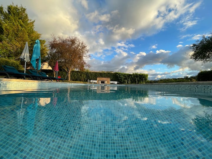 Maison De Campagne 8 Pers, Authentique, Piscine - Ribérac