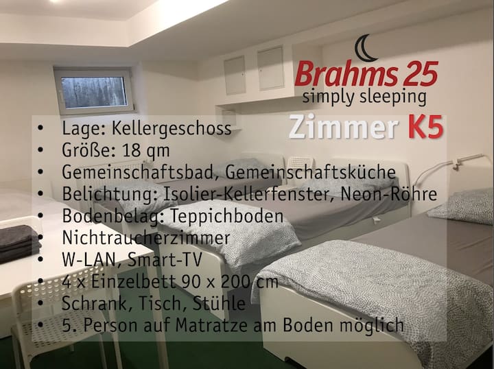 Brahms 25 - Vierbettz. Im Kg Near Campus/old Town - Regensburg