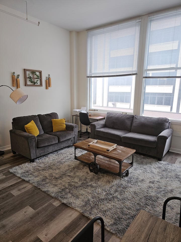 Downtown Apt W/ Parking &Skywalk Access - Indiana